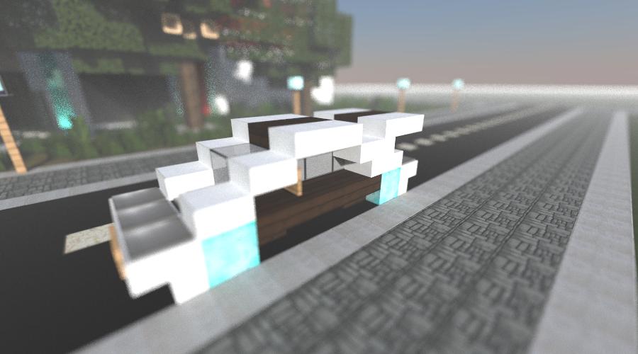 A Futuristic Race Car Minecraft Map