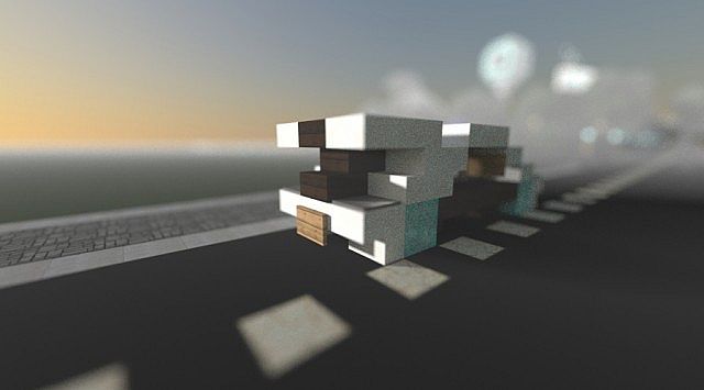 A Futuristic Race Car Minecraft Map