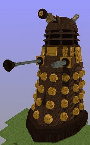 Dalek 3D Model - Doctor Who - WIP Minecraft Map