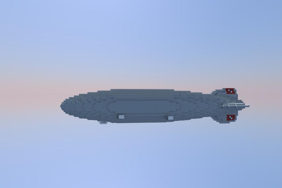 Hindenburg Airship 1:2 Minecraft Map