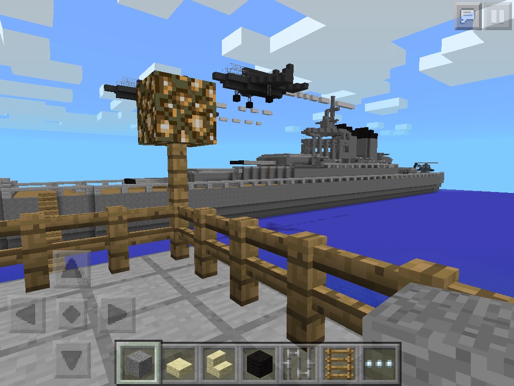 Minecraft Pe Battleship USS Iowa BB-61 Minecraft Map