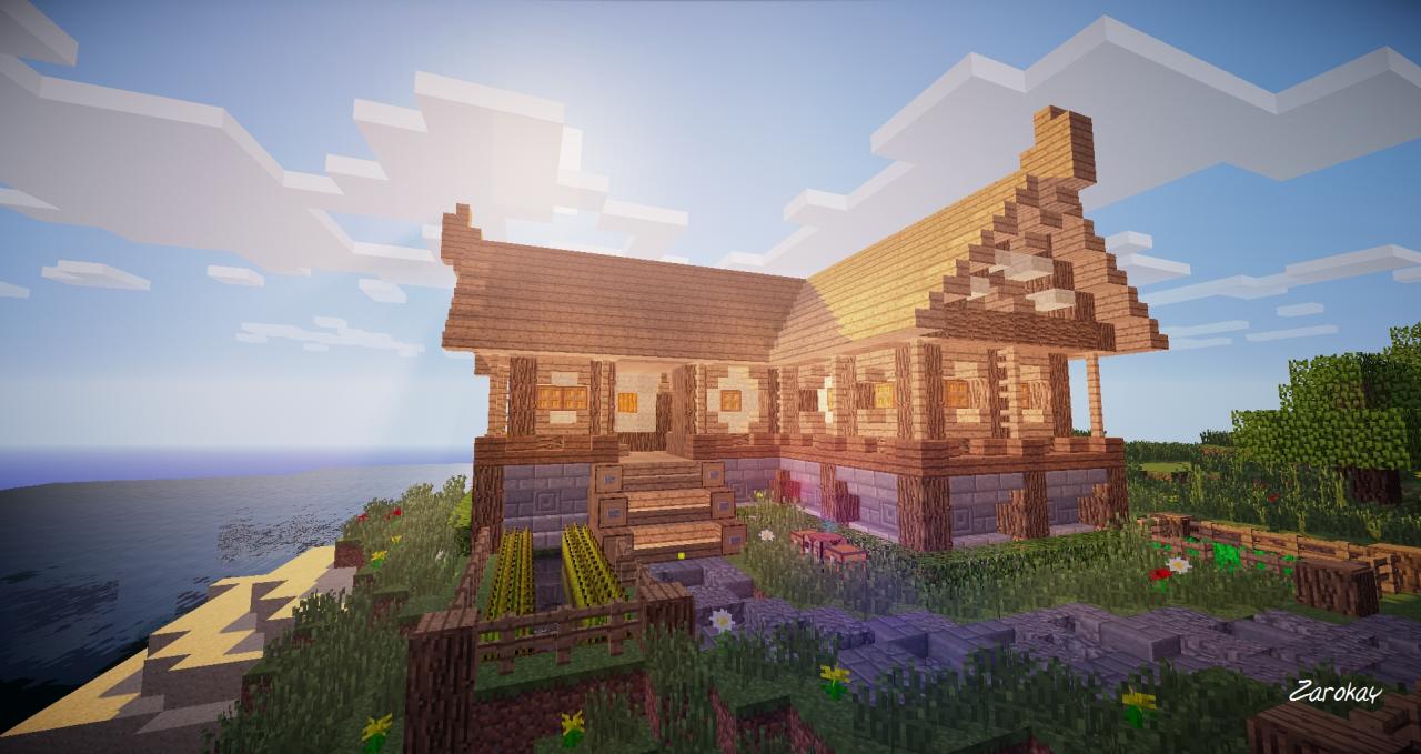 Relaxing Farm House - 100% done - Downloadable *30min. build* Minecraft Map