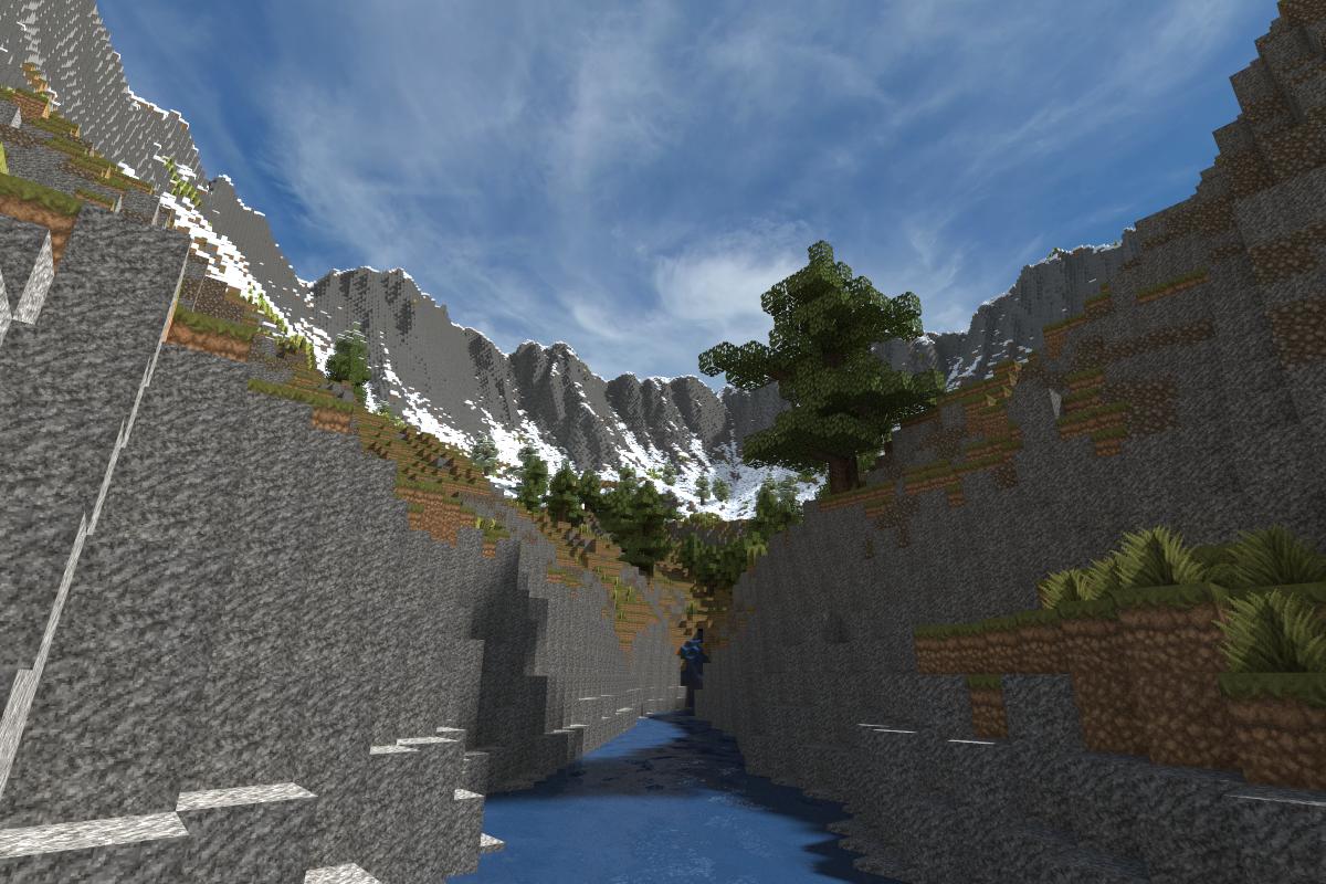 Realistic custom terrain Minecraft Map