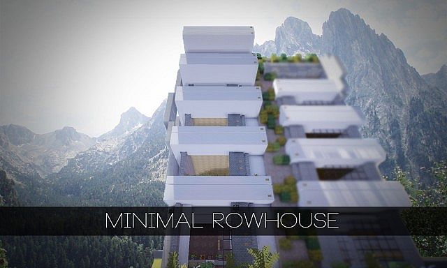 Modern/Minimal Rowhouse" - HalfPastNINE | Pop Reel Minecraft Map