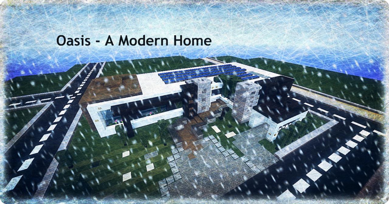 Oasis - A Modern Home Minecraft Map