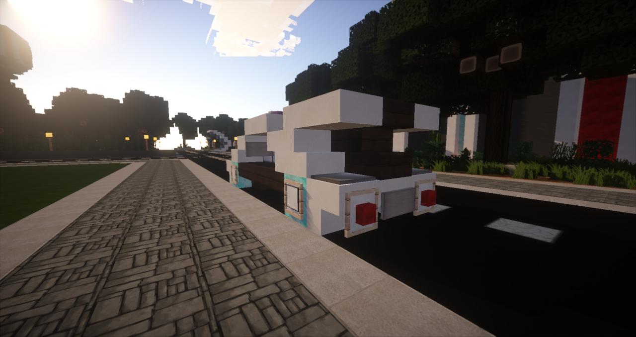 A Futuristic Race Car Minecraft Map