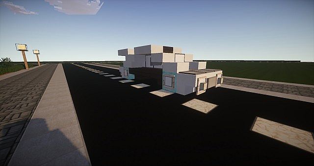 A Futuristic Race Car Minecraft Map