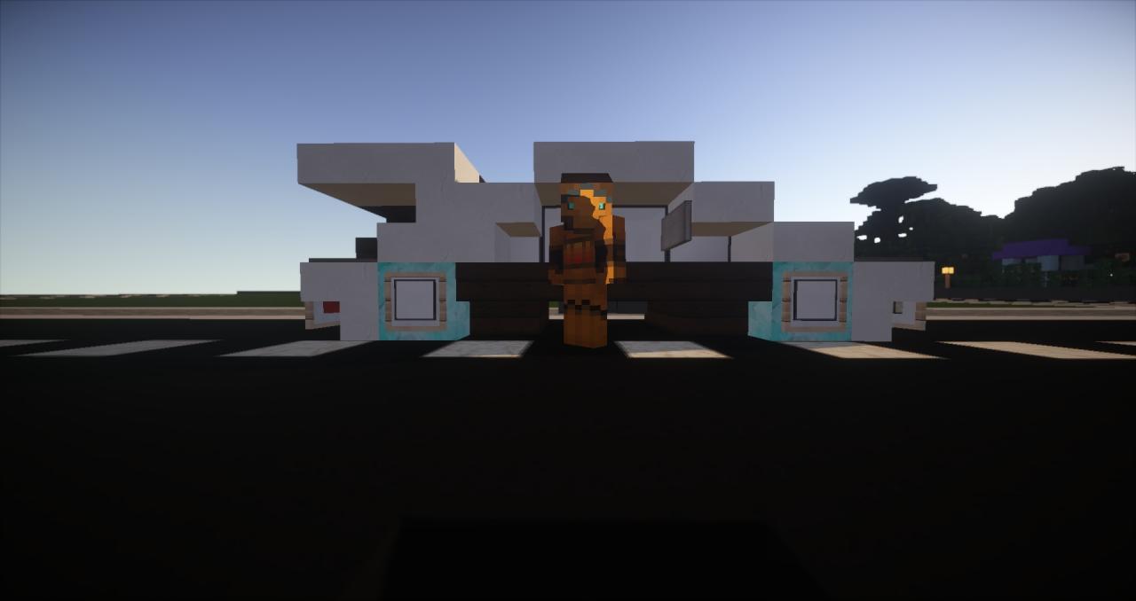 A Futuristic Race Car Minecraft Map