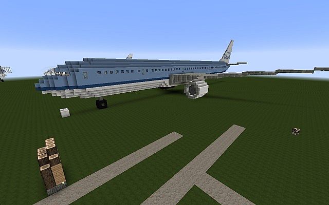 Airplane boeing 777-300 ER (KLM) Minecraft Map