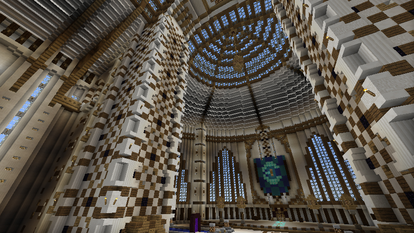 HUGE Server Hub Spawn Minecraft Map