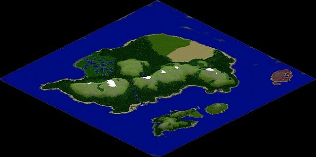 Custom RPG Island Map «« - Created by nammerbom Minecraft Map