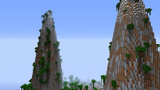 Extreme Mountain Creek - Custom Terrain Minecraft Map