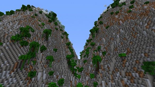 Extreme Mountain Creek - Custom Terrain Minecraft Map