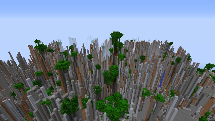 Extreme Mountain Creek - Custom Terrain Minecraft Map