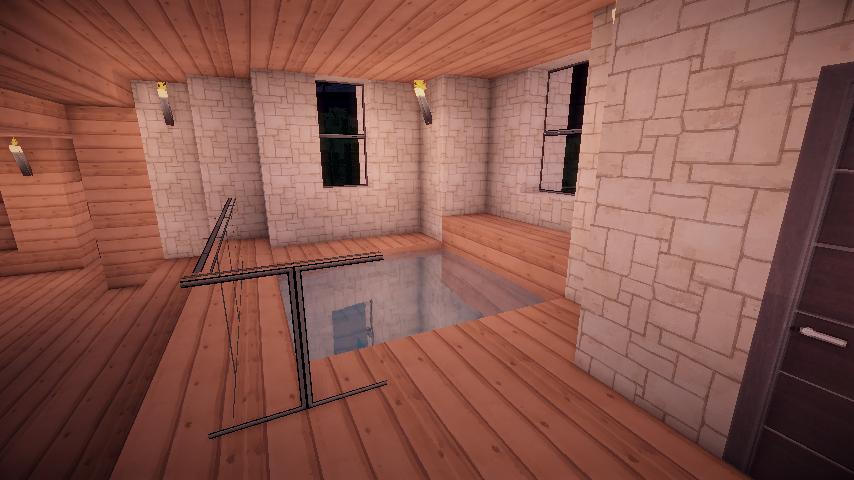 Modern House With A Swimming Pool Minecraft Map
