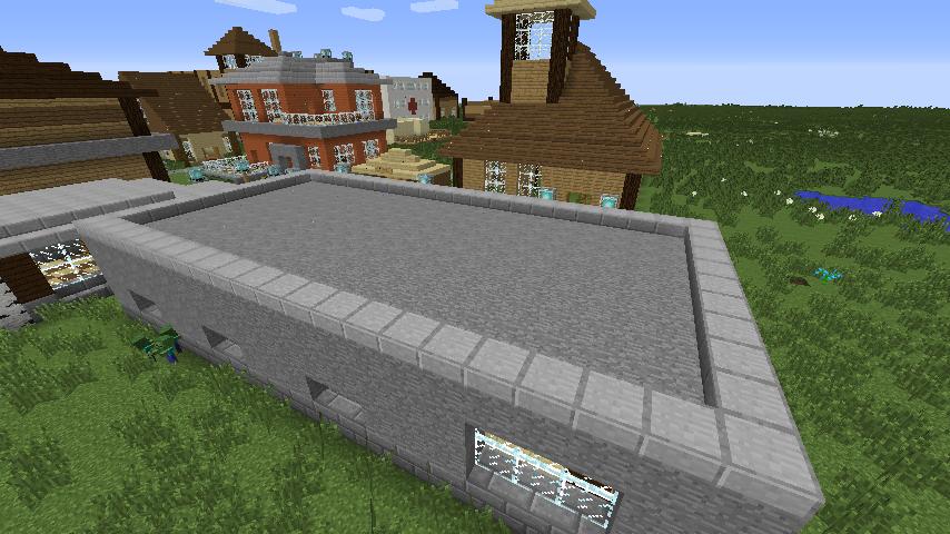 modern big minecraft village/town Minecraft Map