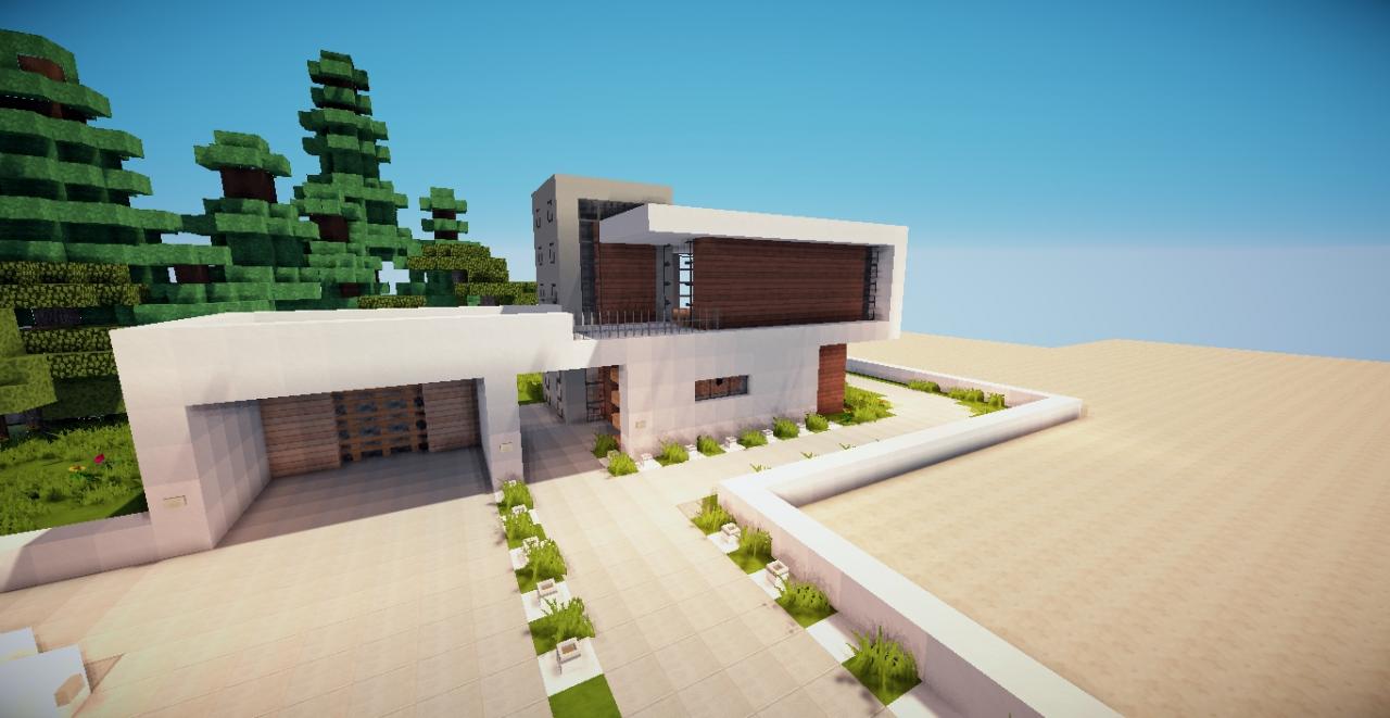Modern house (based on real house) Minecraft Map