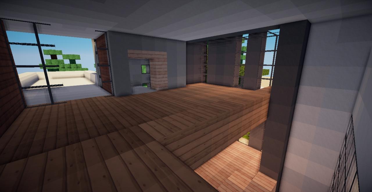 Modern house (based on real house) Minecraft Map