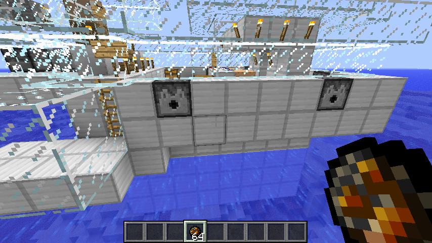 Battleship 101 (moving if with mod) Minecraft Map
