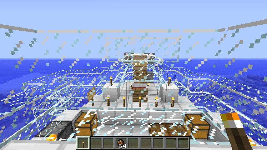 Battleship 101 (moving if with mod) Minecraft Map