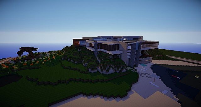 Minecraft - Modern cliff house #1 Minecraft Map