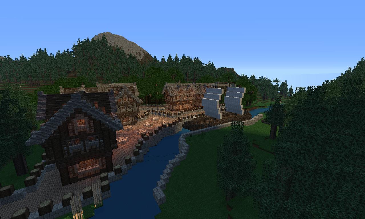 MEDIEVAL TOWN IN THE ALPS / SUBSCRIBE TO BEAUSBUILDS Minecraft Map