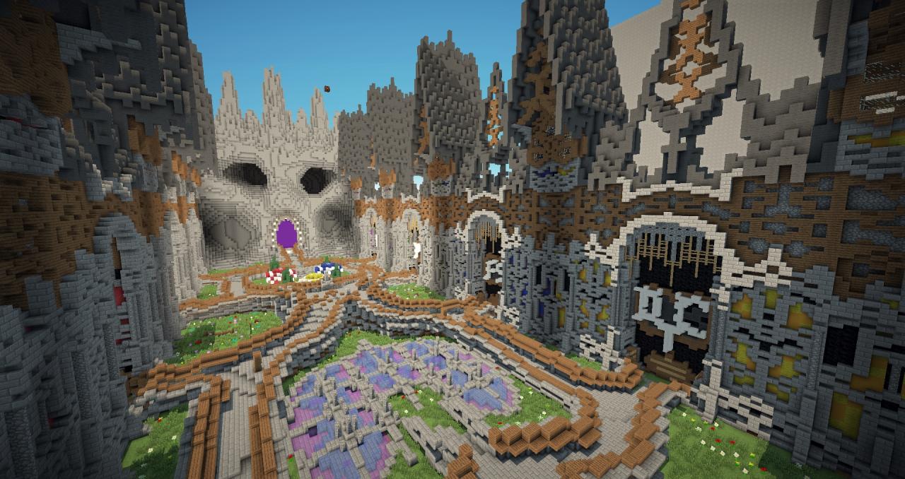 Large Server Hub Minecraft Map
