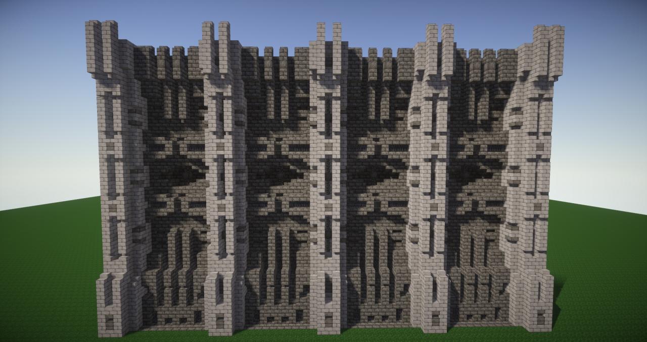 Fortified Wall Design Minecraft Map