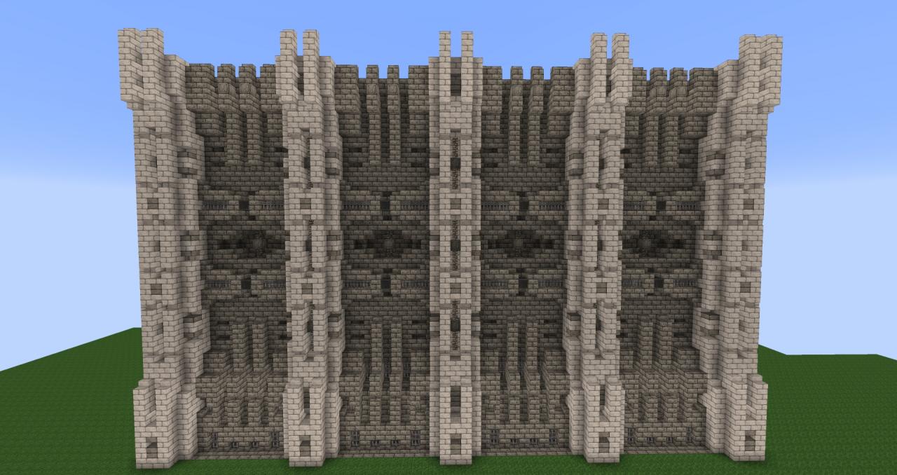 Fortified Wall Design Minecraft Map