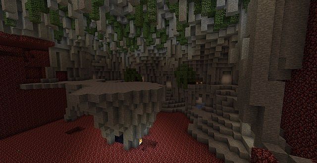 Frozen Grotto Nether Hub Minecraft Map
