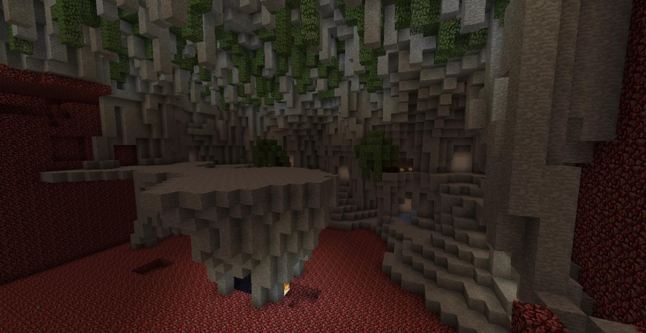 Frozen Grotto Nether Hub Minecraft Map