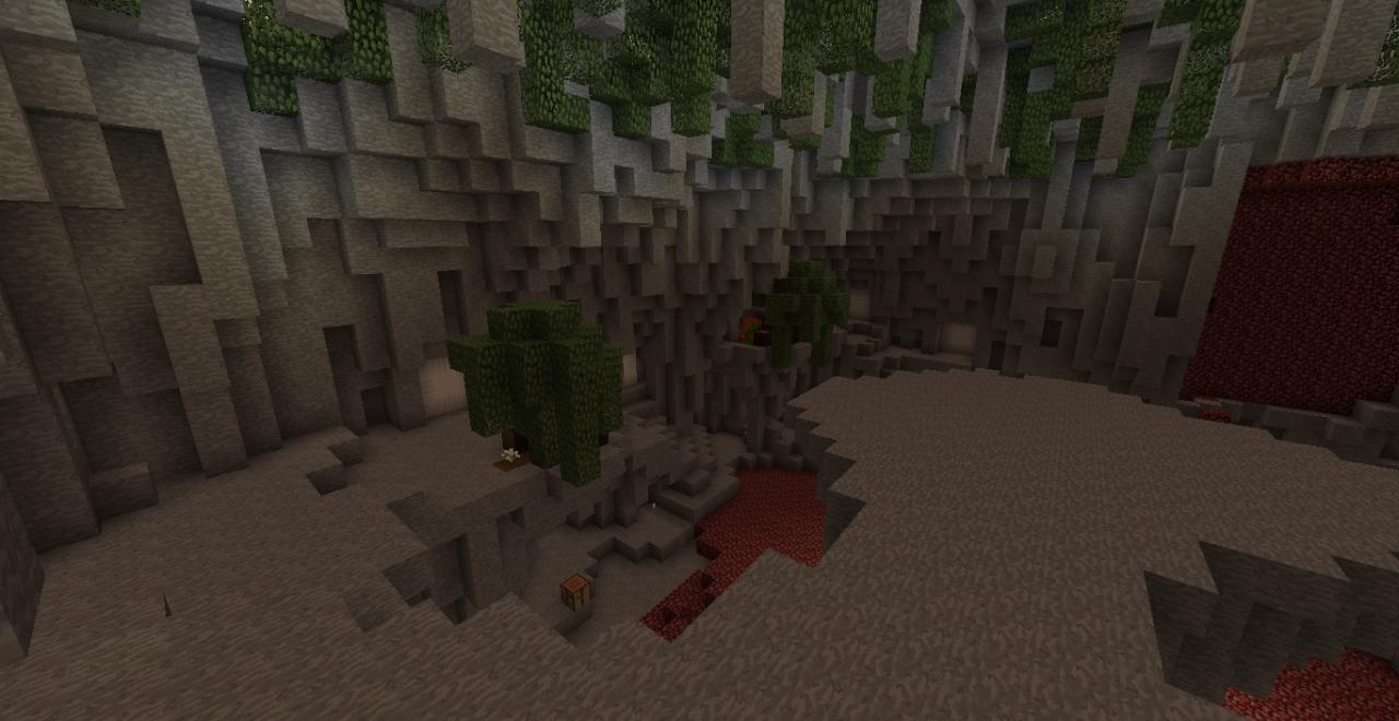 Frozen Grotto Nether Hub Minecraft Map