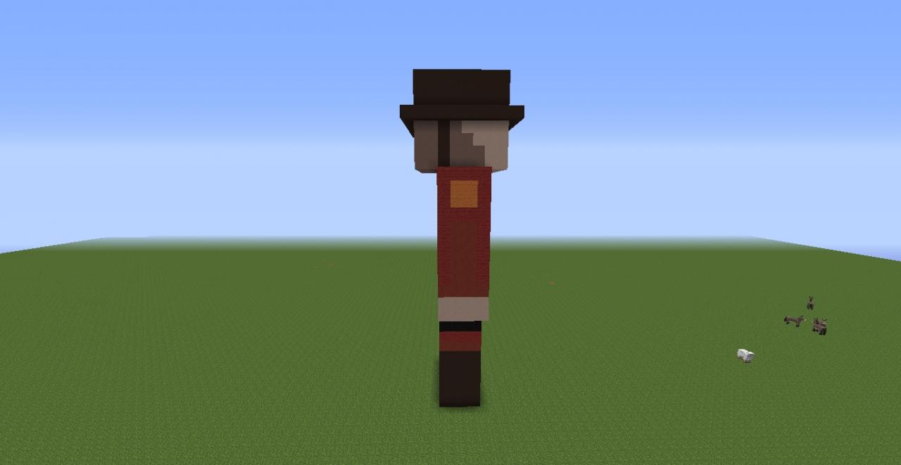 The Soldier from TF2 - 3D Statue Minecraft Map