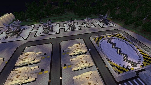 Base Militaire (Custom island) Minecraft Map