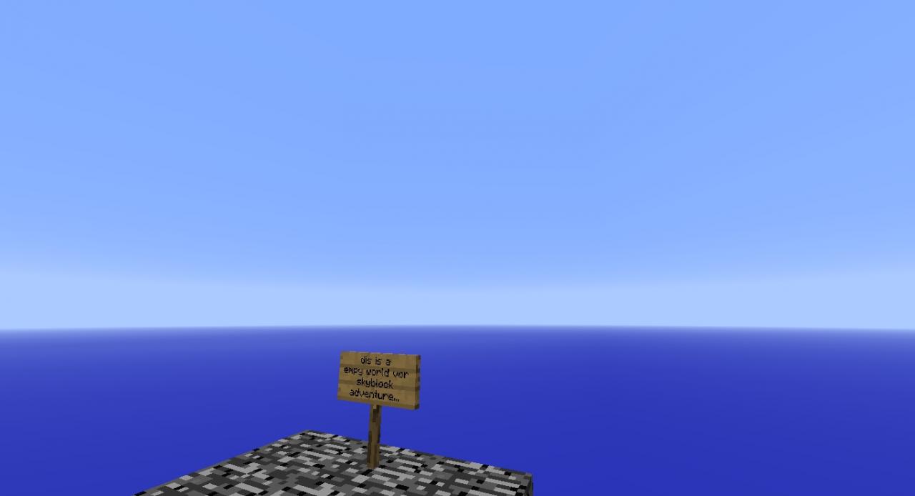 empty world Minecraft Map