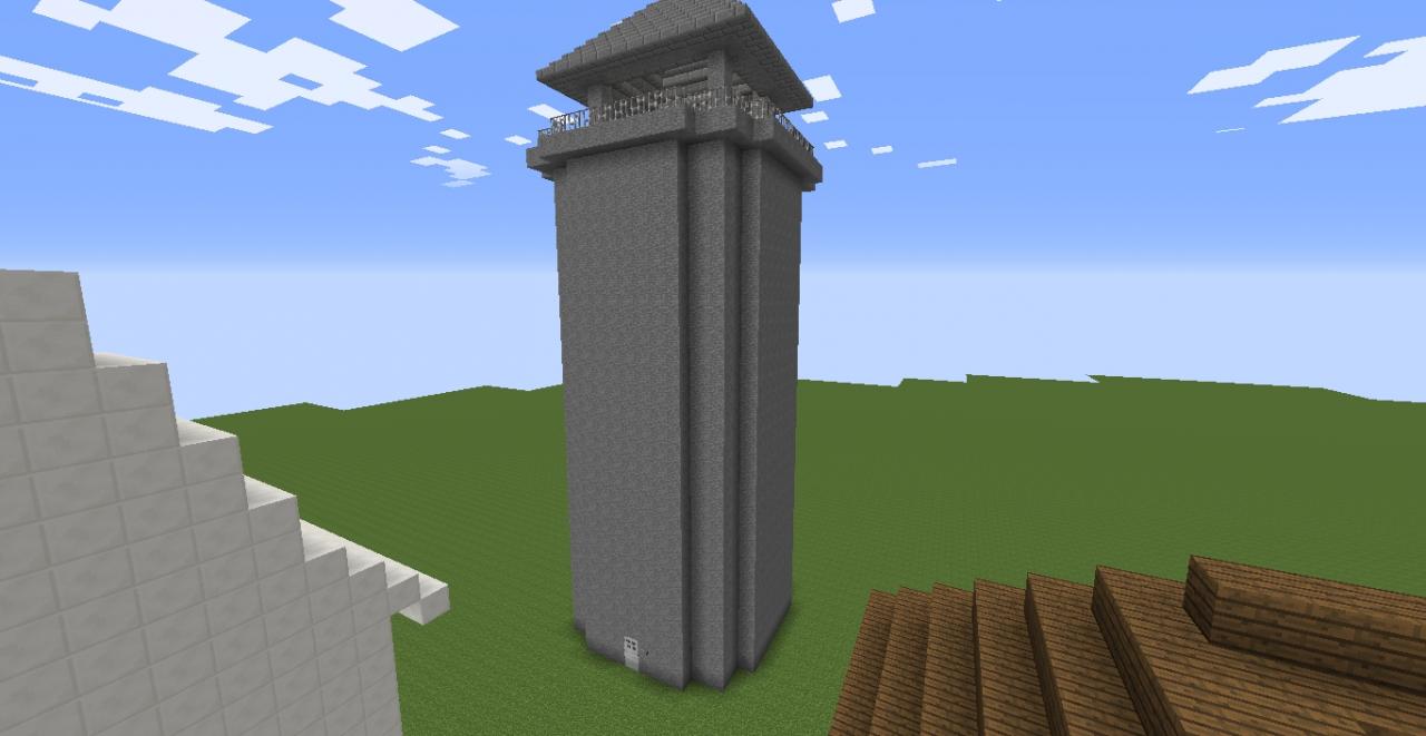 Medieval City Watchtower and Guards' Barracks Minecraft Map