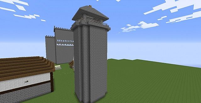 Medieval City Watchtower and Guards' Barracks Minecraft Map