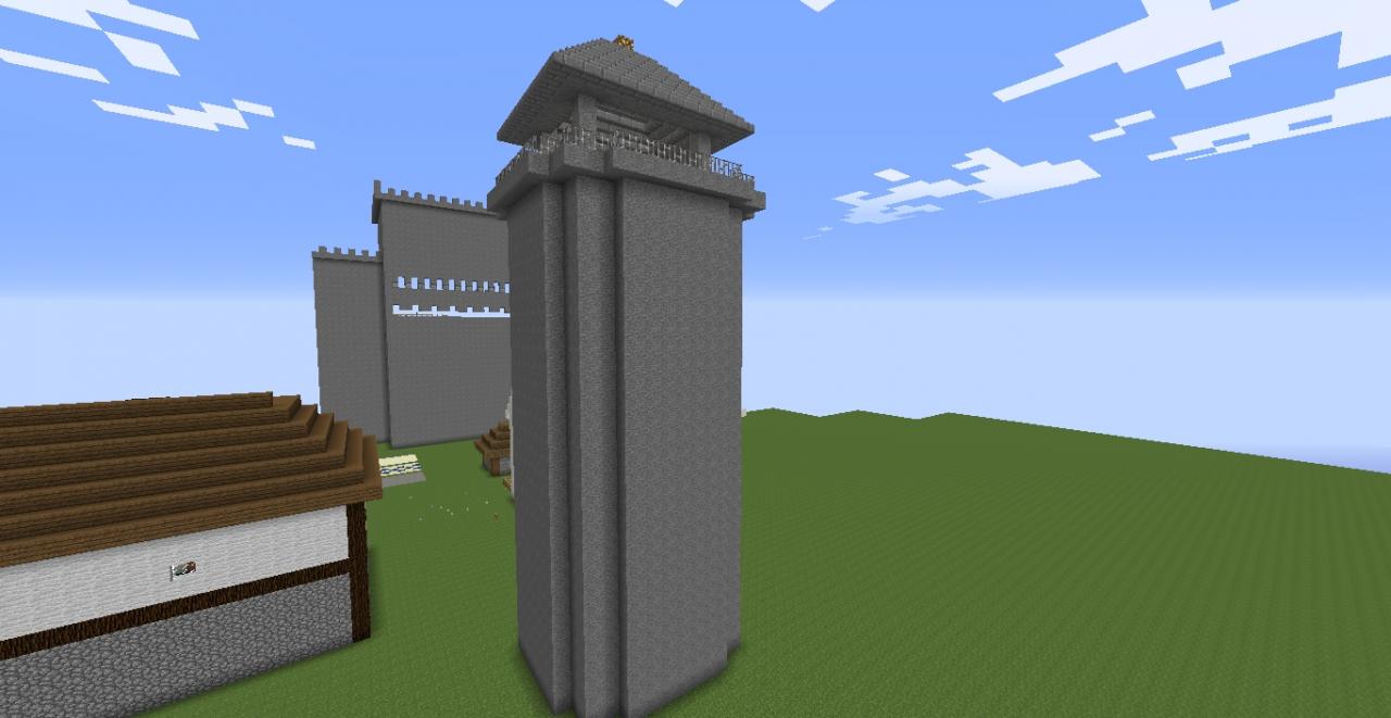 Medieval City Watchtower and Guards' Barracks Minecraft Map