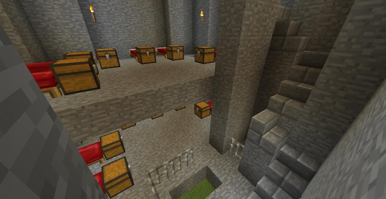 Medieval City Watchtower and Guards' Barracks Minecraft Map