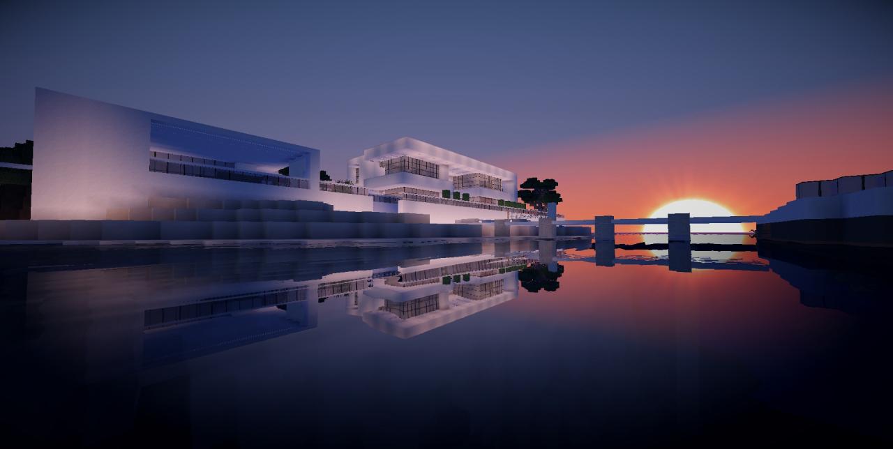 Coral Island Estate - Contemporary Beach House [WoK] Minecraft Map