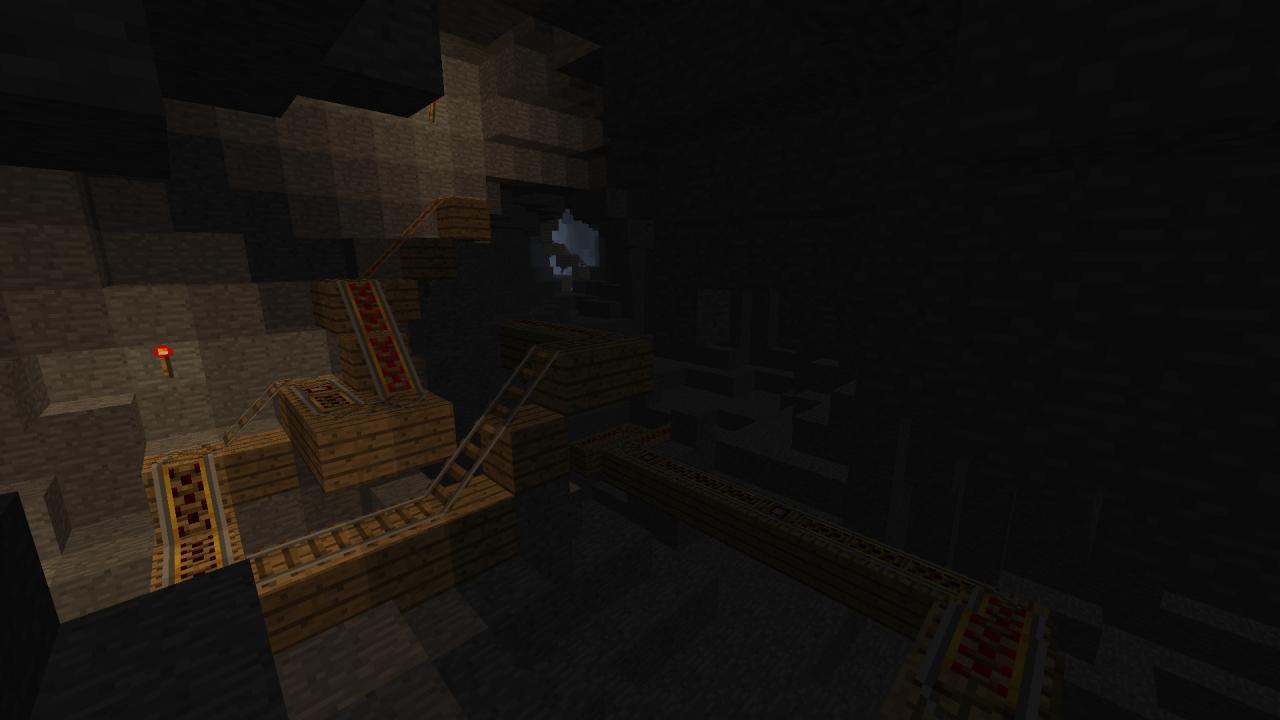 Runaway Mine Train (Cool Rollercoaster) Minecraft Map
