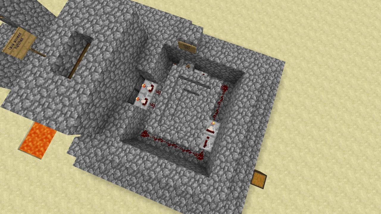 Very Simple Redstone Drawbridge Minecraft Map