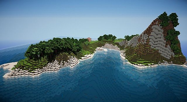 Large Survival Island with a Cabin! Minecraft Map