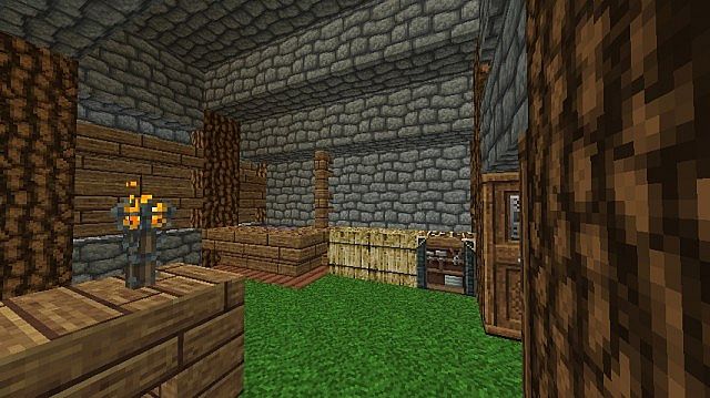 Small Wooden Cottage With Barn Minecraft Map