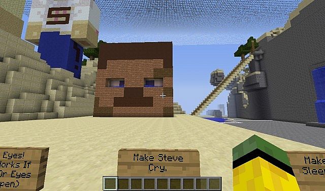 Steve Head (Redstone Controlled) Minecraft Map