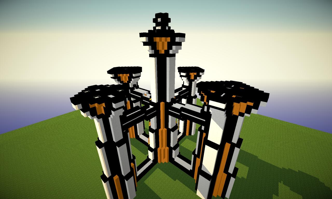 Space Control Tower | Use MineWars Texture Pack Minecraft Map