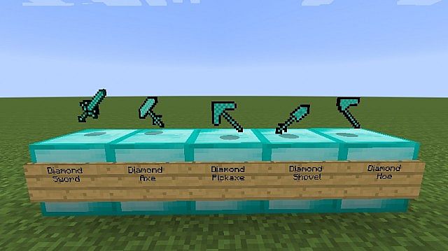 Cool Diamond Sword and Axe! 1.7.8/1.7.9 (Still in development ...