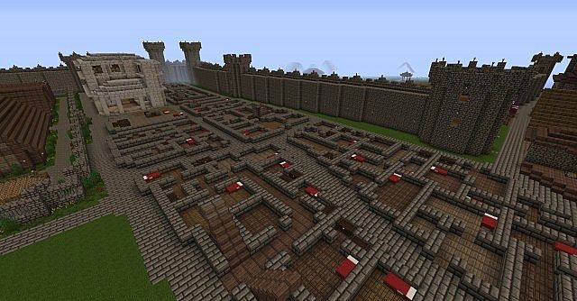 Civil buildings (inner city walls) Minecraft Map