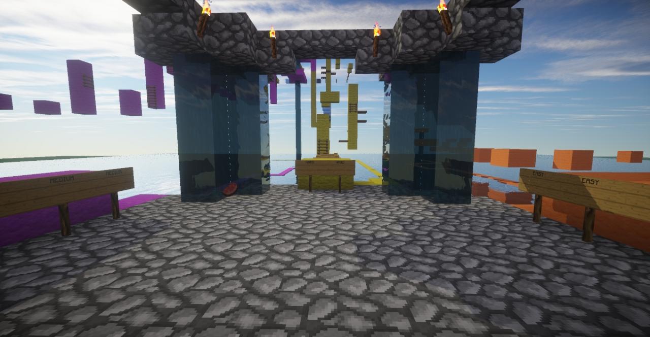 Parkour On oceans peak Minecraft Map