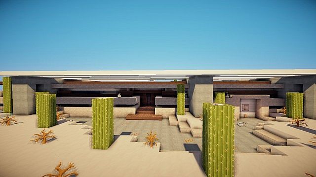Modern Desert House Minecraft Map